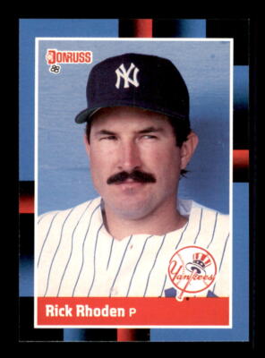 1988 Baseball Donruss New York Yankees Rick Rhoden New York Yankees ...