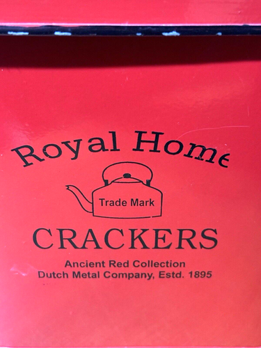 Royal Home Ancient Red Collection Bread And Cracker Tins Dutch Metal ...