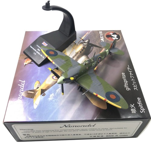 15.5cm 1/72 Scale WWII British Spitfire Fighter Airplane Model Toy ...