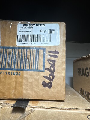 WR60X10352 OEM GE / GENERAL ELECTRIC FREEZER EVAPORATOR FAN & FELT ...