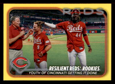 2024 Topps Yellow #133 Elly De La Cruz/Matt Mcclain Cincinnati Reds | eBay