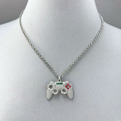 Silver Finish Chain Playstation Game Controller PS3 PS4 Pendant ...
