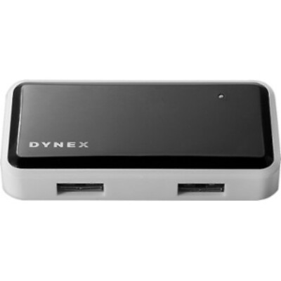 NEW Dynex DX-PCH5421 4-Port USB 2.0 Powered Device Hub 480Mbps PC/Mac ...