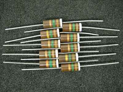 (10pcs) New Allen-Bradley RC42GF915J Carbon Comp Resistor 2 Watt 9.1 ...