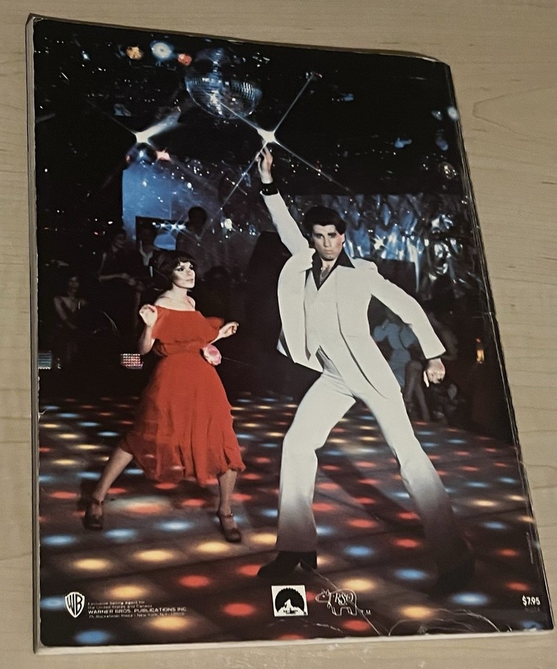 Saturday Night Fever - music book - 1977 Warner Bros. - Travolta / Bee ...
