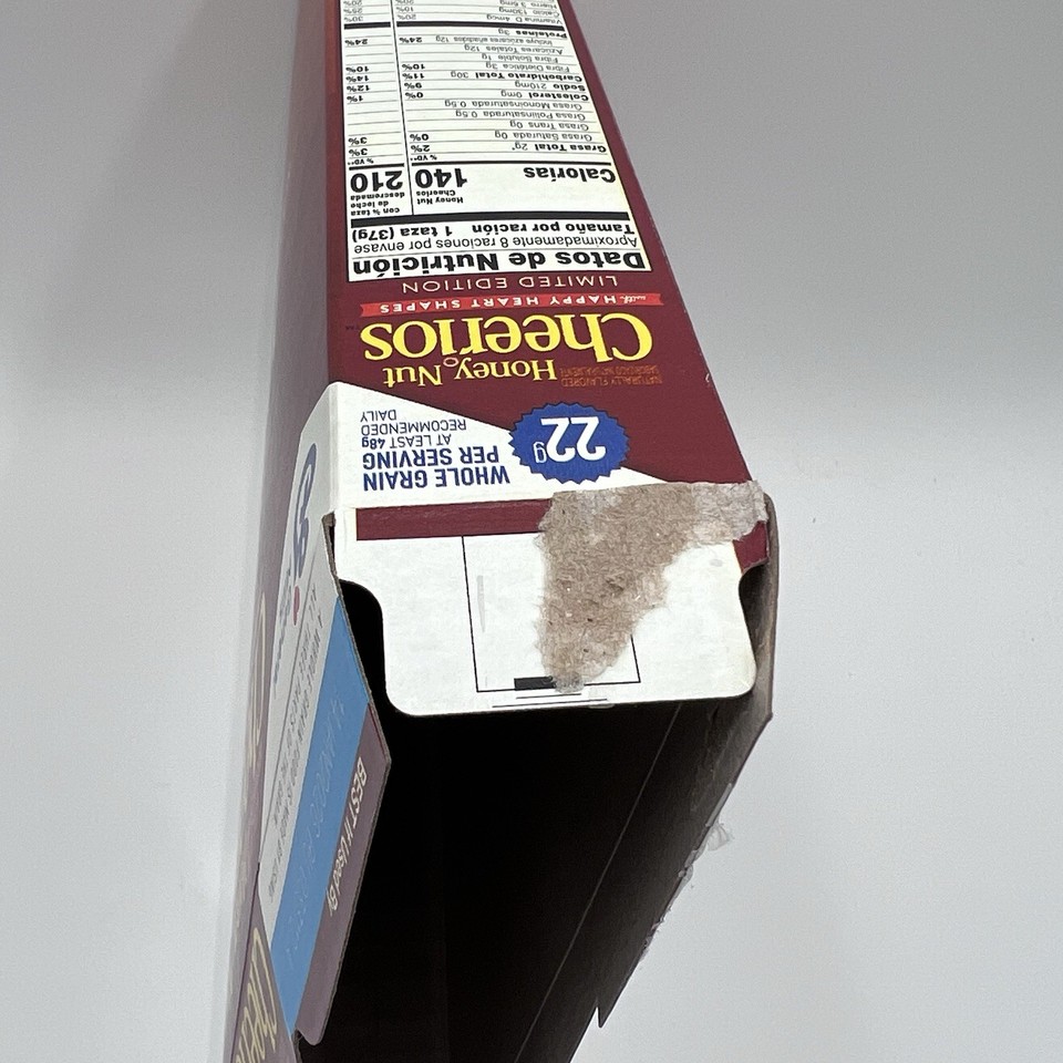Honey Nut Cheerios Cereal Box My Dog Cat Makes My Heart Happy EMPTY BOX ...