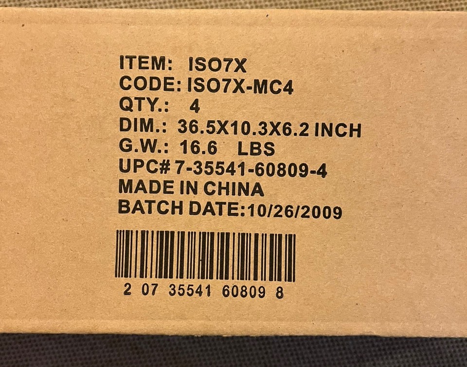 Ontel ISO 7X Isometric Workout Bar - Silver Pack Of 4. New In Box ...