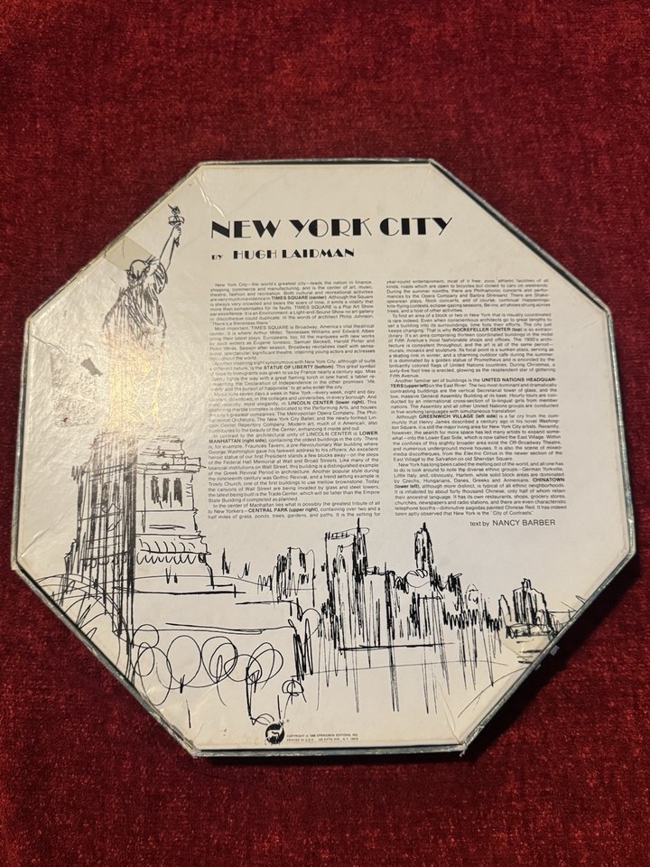 Vintage Springbok 1968 New York City The Okta Jigsaw Puzzle , Missing 1 ...