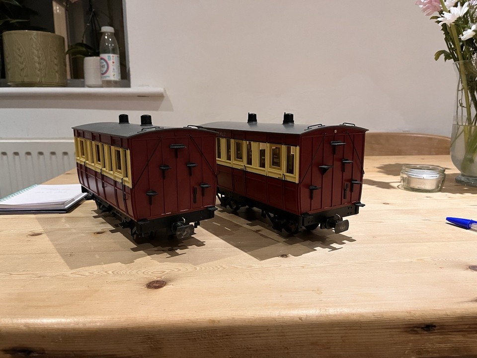 ACCUCRAFT BMS IOM 4 Wheel Coaches - G Scale, 32mm gauge (SM32) | eBay UK