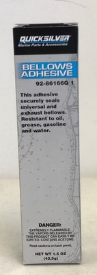 Mercury Marine/Mercruiser New OEM ADHESIVE-BELLOWS 92-86166Q1 | eBay