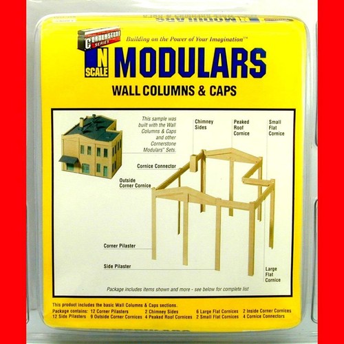 CORNERSTONE MODULARS WALL COLUMNS & CAP WALTHERS 933-3284 N SCALE | eBay