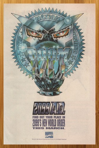 1995 Marvel Comics 2099 AD Vintage Print Ad/Poster Authentic Dr Doom ...