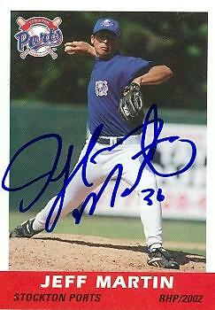 Jeff Martin autographed Baseball Card (Minor League) 2002 Grandstand ...