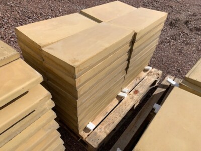 Concrete Coping Stones - 30nr - Buff - 300 x 600mm - Single Weathered ...