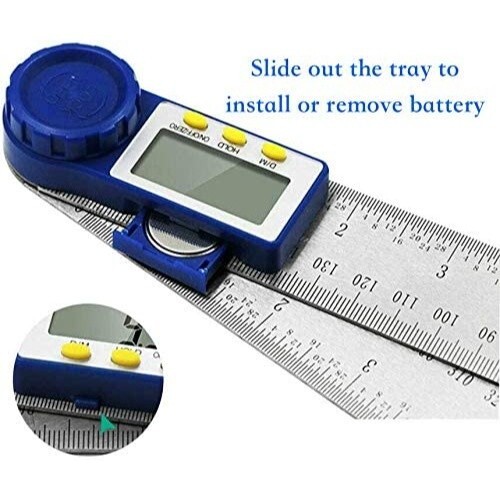 Digital Angle Finder Protractor Zeroing and Locking Function, 7-Inch ...