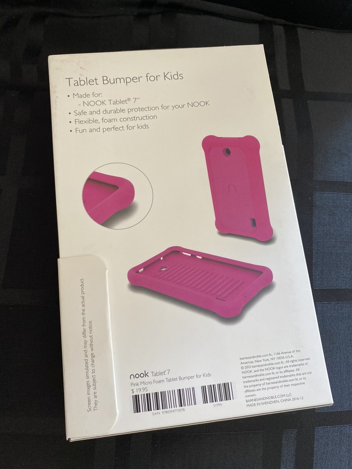 BRAND NEW • Nook Tablet Bumper for Kids Tablet 7"• PINK | eBay