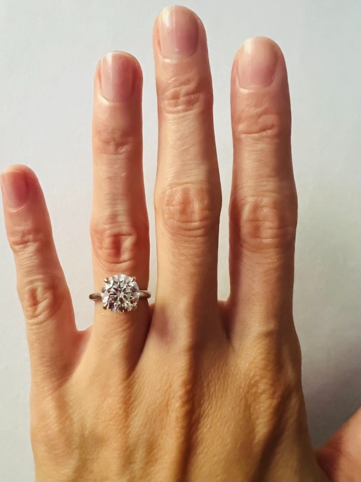 SALE-Lab grown diamond engagement ring, solitaire, round 2.89ct j, vs1 | eBay