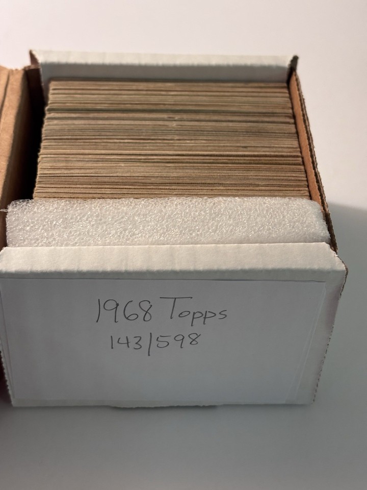1968 Topps Baseball Card Partial Complete Set 143/598 Stars 33 Mid High ...
