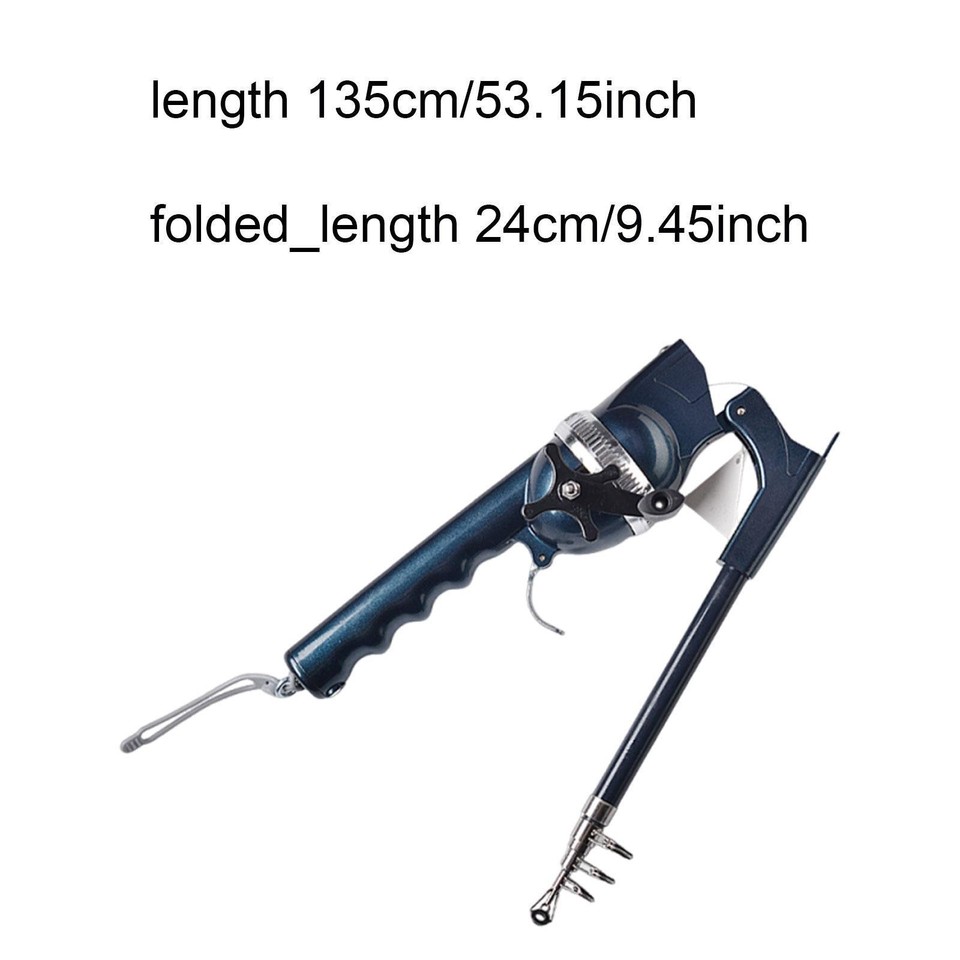 Foldable Fishing Rod with Fishing Line Compact Fishing Rod with Reel ...