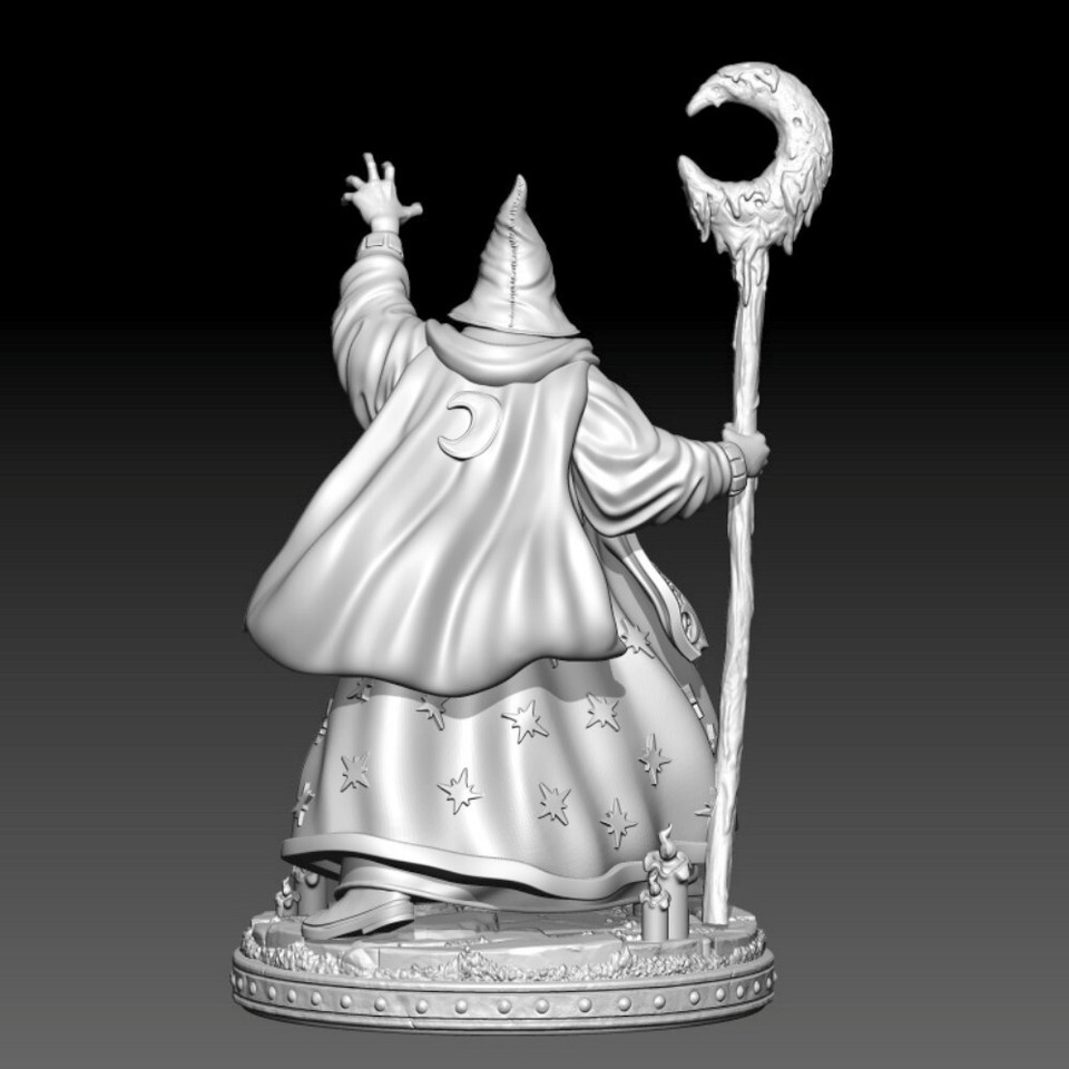 1/24 resin figures model Fantasy Wizard Wizard 3D Printing Unassembled ...