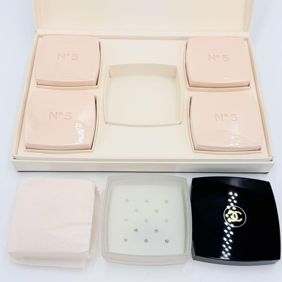 NEW SEALED!! CHANEL No 5 Perfumed Soaps 75 g x5 + Soap Case Set N°5 No ...