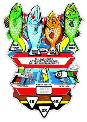 Fish Tales Pinball Machine Tackle Box Playfield Decal Set | eBay