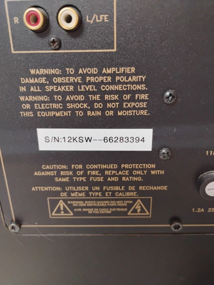 Klipsch KSW-12 Powered Subwoofer - Black | eBay