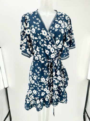 Size XL MAX STUDIO Blue Print Dress | eBay