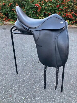 17.5" Thorowgood T8 STANDARD WITHER Black Dressage Saddle PICK ...