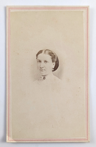 1860s CDV Photo Young Victorian Woman Lewis New York ID'd | eBay