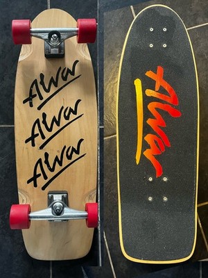 Vintage Alva Tri Logo Complete Skateboard Reissue Tony & Signed Poster ...