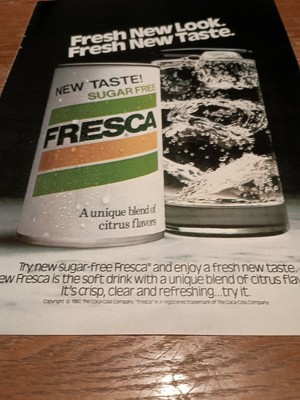 1980 Fresca Fresh New Taste Magazine Ad | eBay
