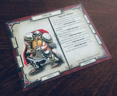Talisman | Dwarf, Character Card | Official Extra/Replacement Game ...