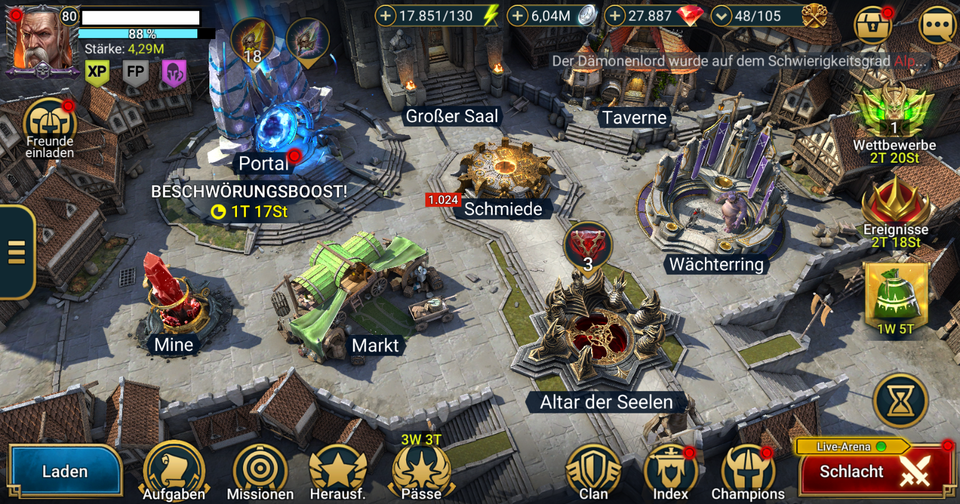 Raid Shadow Legends Taras, Cardiel, Gnut, Georgid, Herzkönigin 31k Dia ...