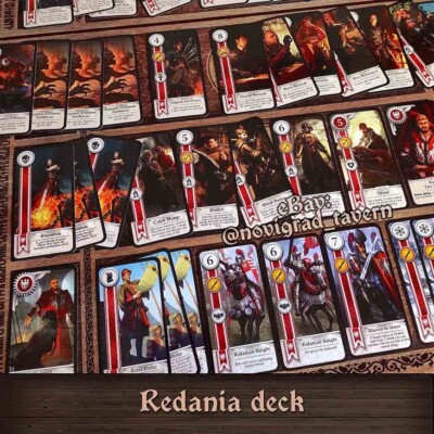 Gwent cards 2.0 - Witcher - New custom deck - "Redania" | eBay
