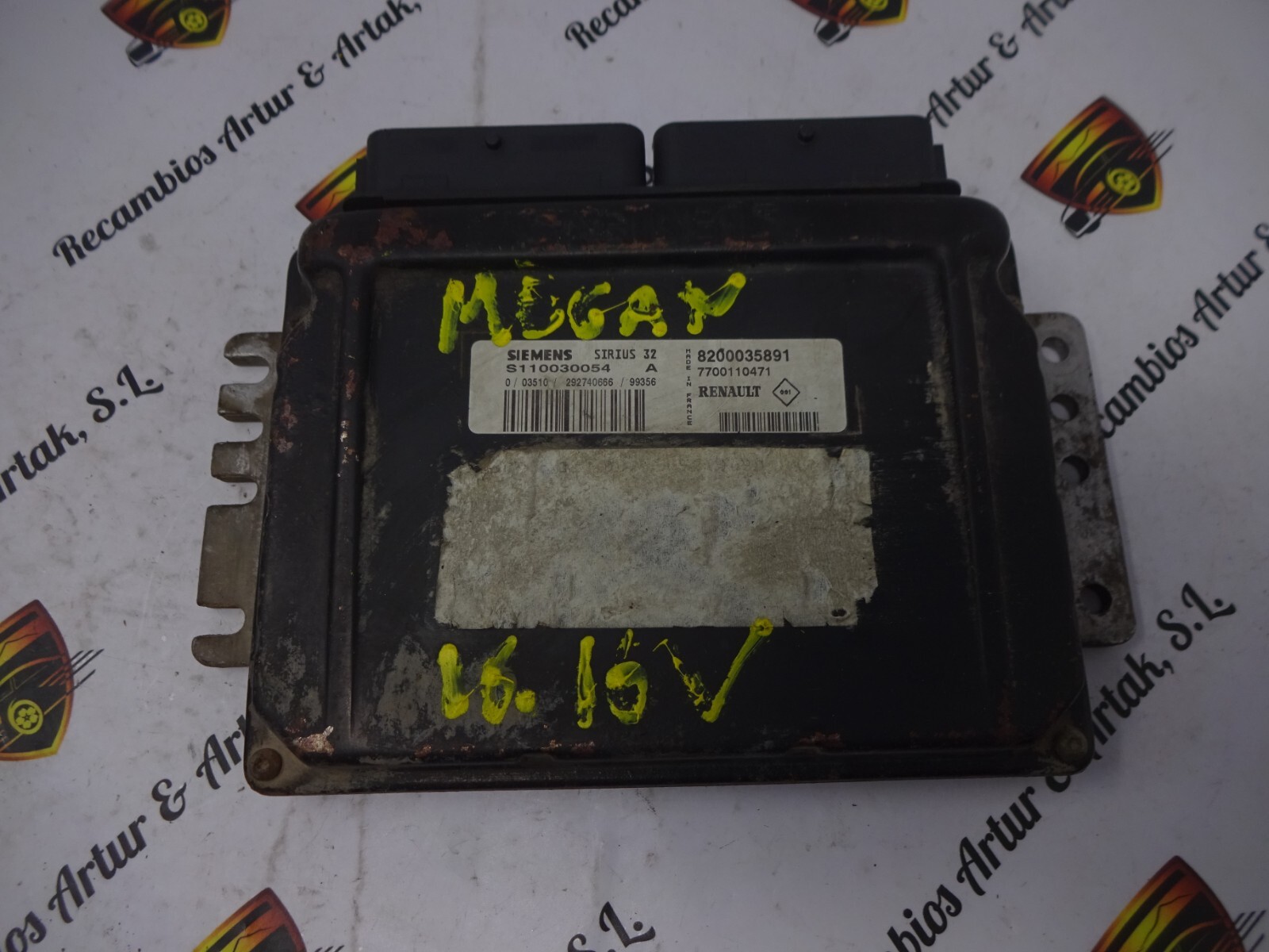 Engine Control Unit RENAULT S110030054A 8200035891 7700110471 | eBay