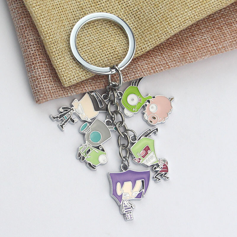 Invader Zim Alien Robot Dog Suit Gir Keychain Keyring Key Holder ...