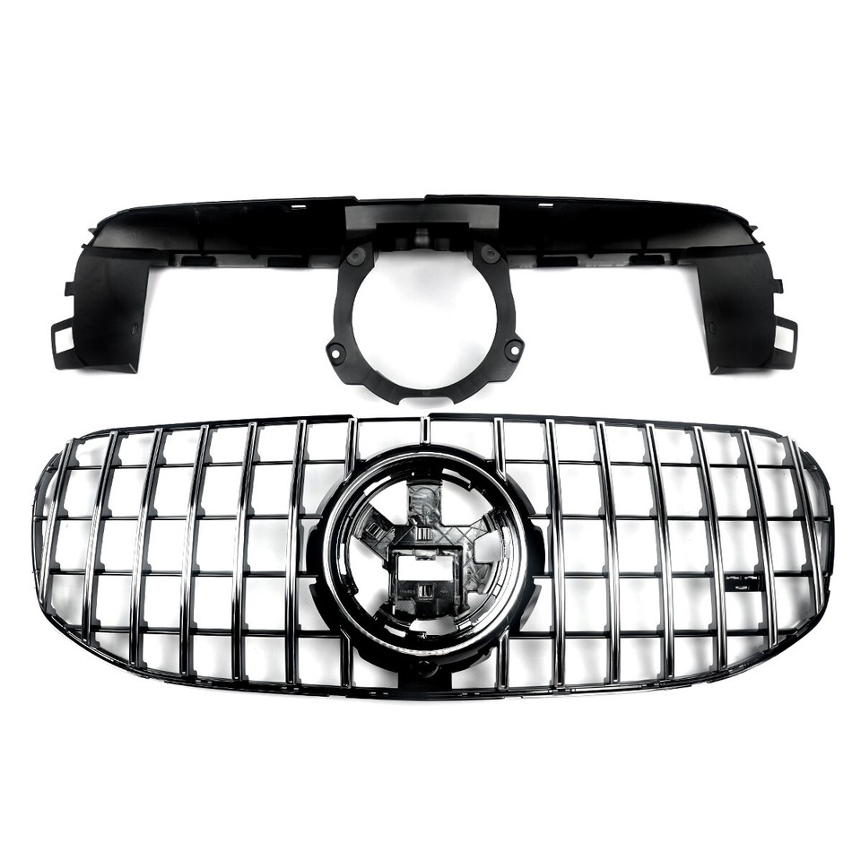 For 2020-2022 Mercedes Benz X167 GLS450 GLS580 Chrome+Black Front ...