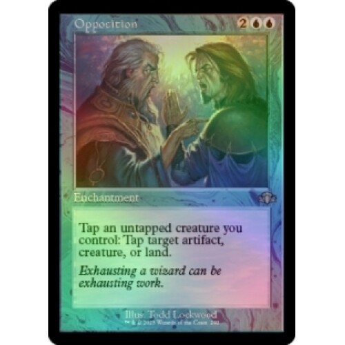 FOIL OPPOSITION (RETRO FRAME) Dominaria Remastered Magic MTG MINT CARD ...