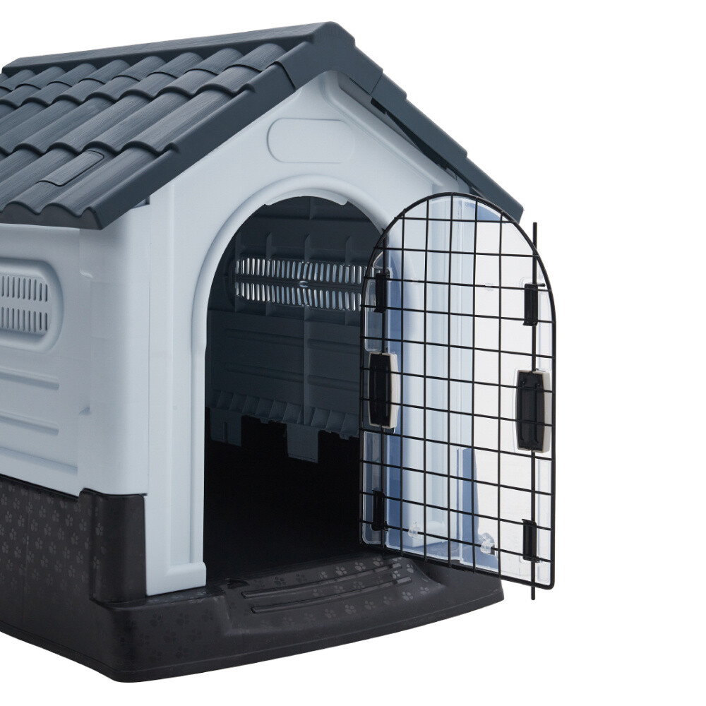 Large Dog Kennel Pet House Weatherproof Outdoor Animal Shelter W ...