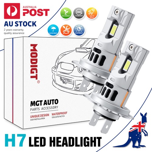 H7 LED Headlight Globes Bulbs 10000LM Replace Xenon Halogen 6000K ...