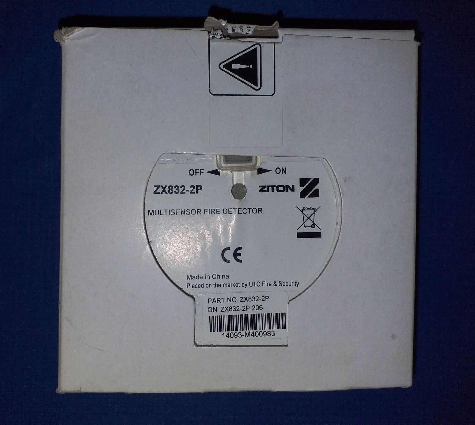 ZX832-2P Ziton MultiSensor Detector -Smoke / Heat - UTC Fire & Security ...