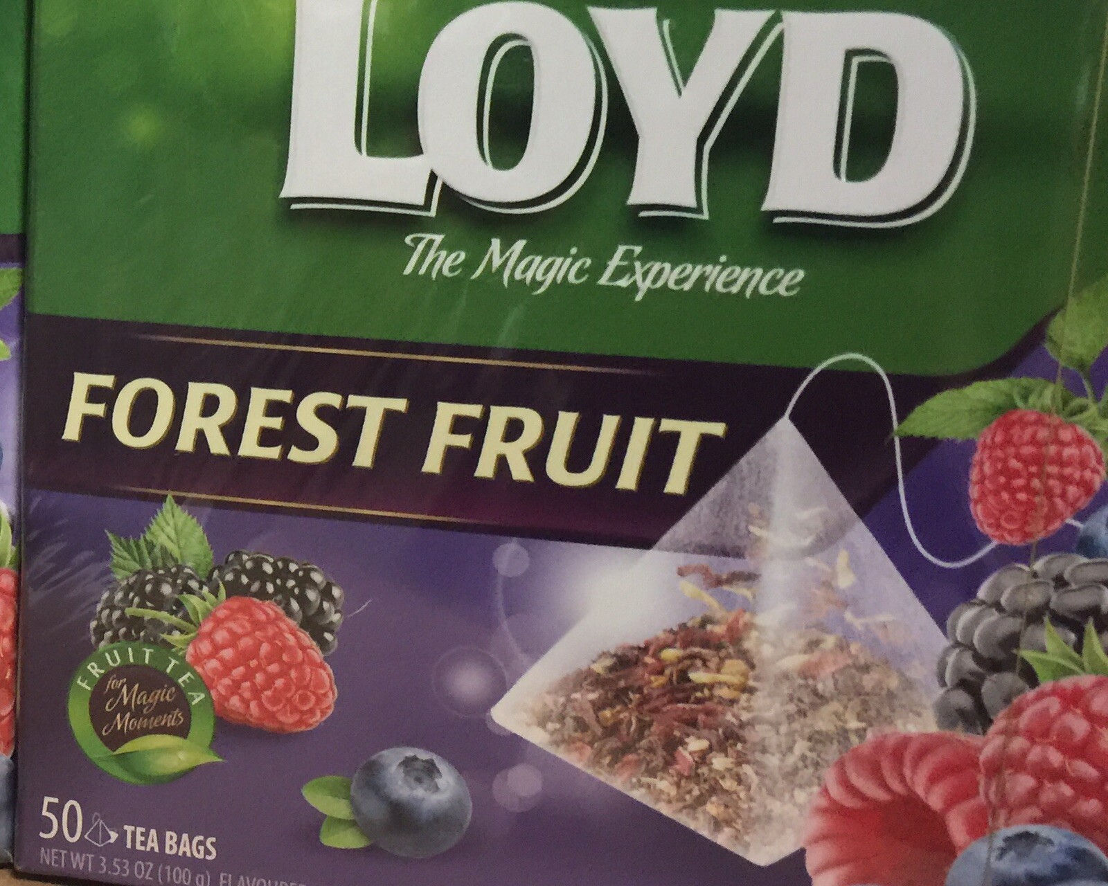 LOYD Forest Fruit Flavored Tea Box - 50 Silk Pyramids Teabags | eBay