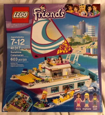 Lego Friends 41317 Sunshine Catamaran NEW Olivia Stephanie Liam | eBay