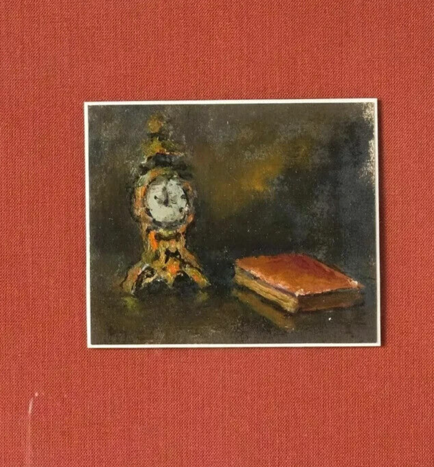 Per JUST (XX-XXI), Still Life, Clock, Book Antique Drawing Original ...