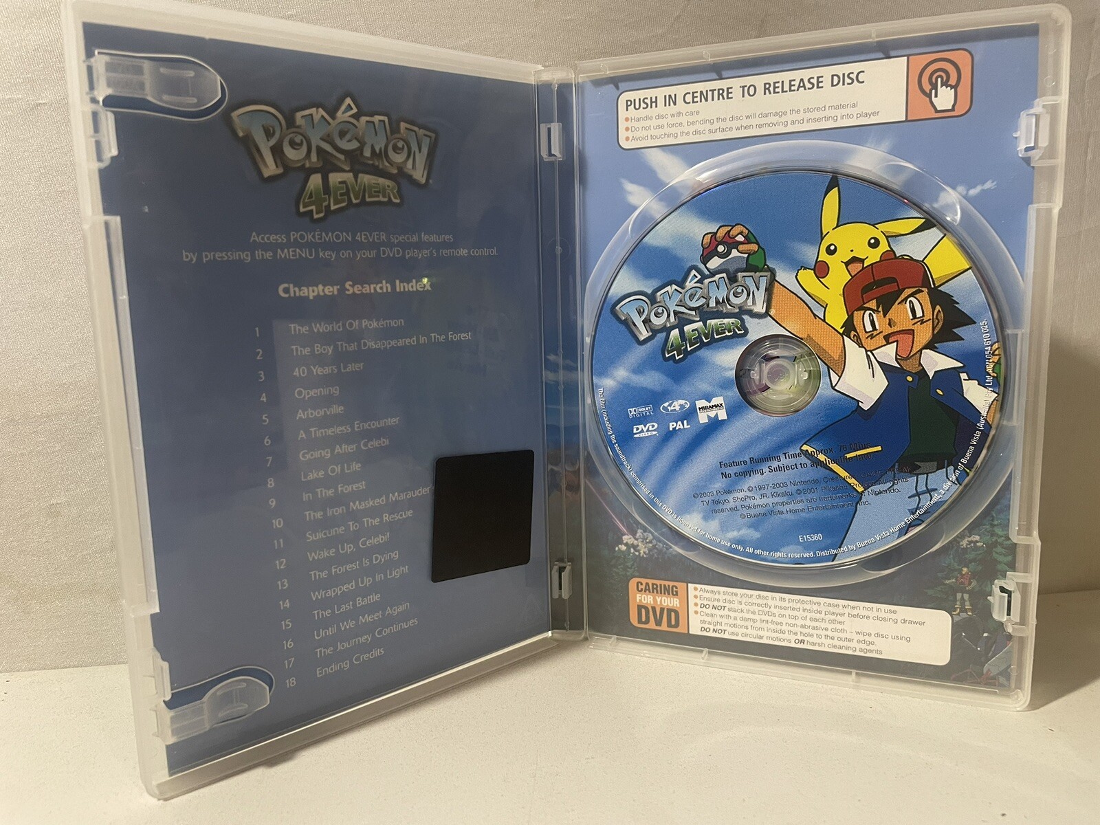 Pokemon 4 Ever (DVD, 2002) PAL Region 4 | eBay