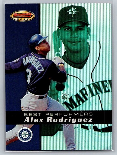 2000 Bowman's Best Alex Rodriguez Best Performers #93 Seattle Mariners ...
