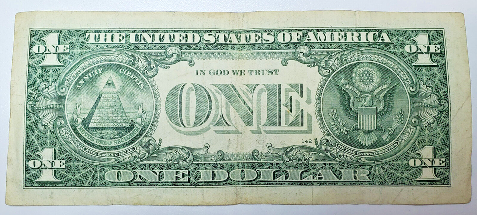 2013 One Dollar Note Over Inked Serial Number, "9" | eBay