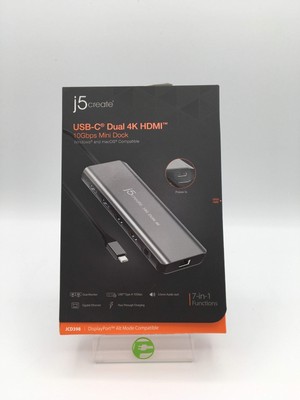 j5create Type-C Dock Dual 4K HDMI Type-C HDMI Dock JCD398 | eBay