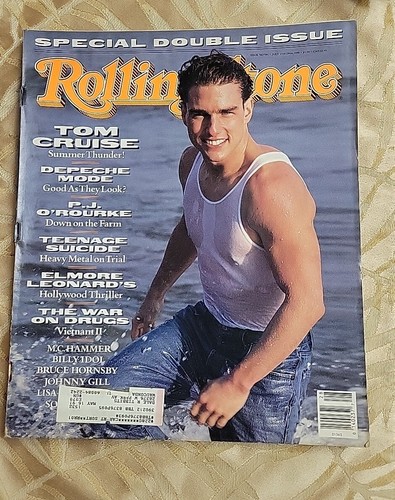 Double Issue Tom Cruise Cover July 12-26, 1990 Rolling Stone Magazine ...